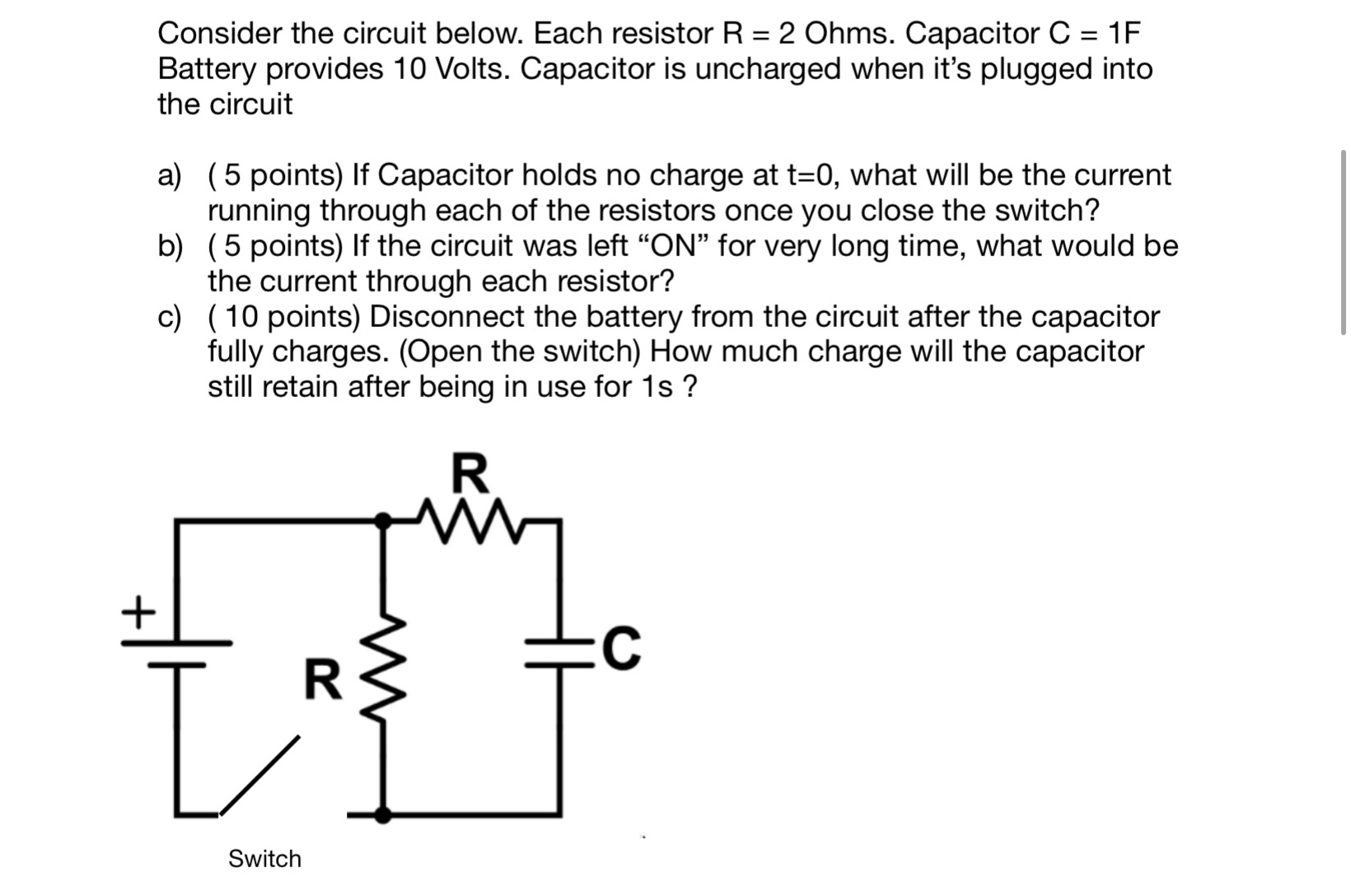 Solved Consider the circuit below. Each resistor R=2 ﻿Ohms. | Chegg.com