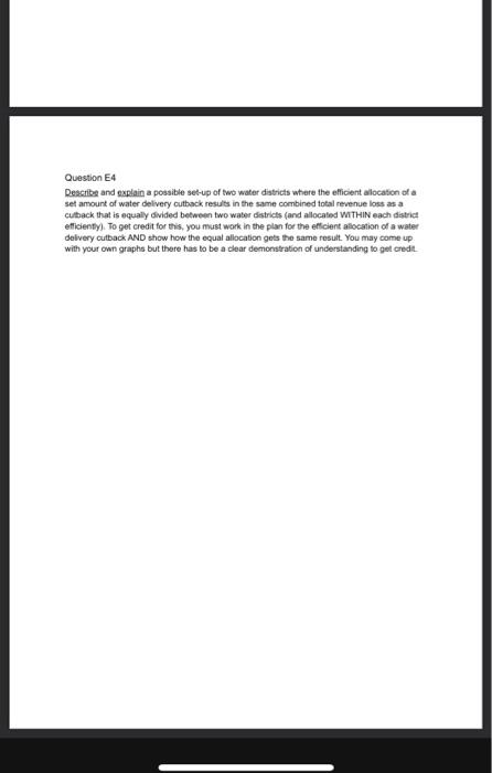 Gueston E4 Question E4 Describe and gxplain a | Chegg.com