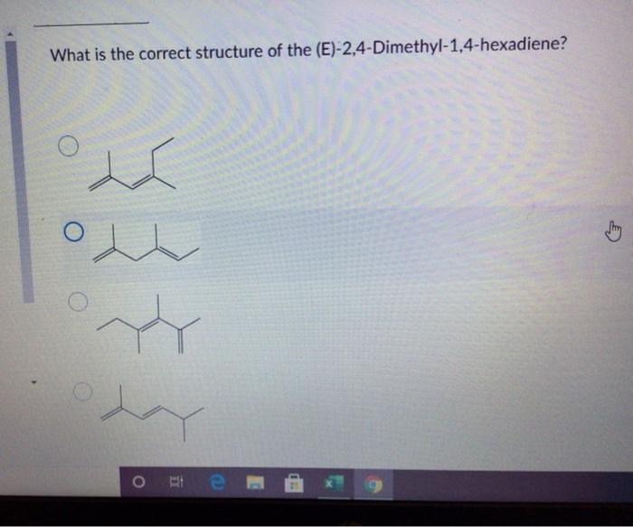 Solved What is the correct structure of the | Chegg.com