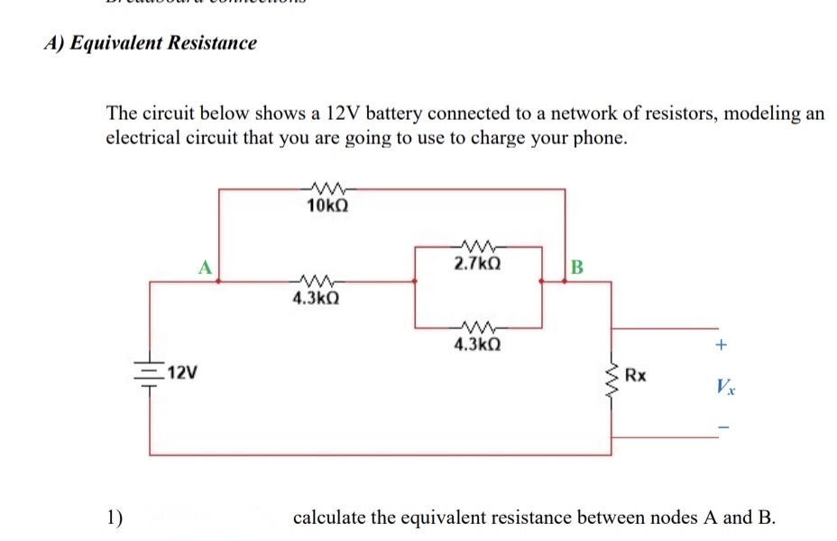 Solved A ﻿equivalent Resistancethe Circuit Below Shows A 12