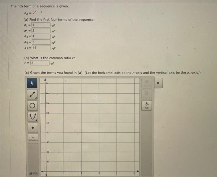 Solved The nth term of a sequence is given. an=2n−1 (a) Find | Chegg.com