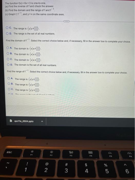 Solved The function Ext (A) Find the rest Find the of the | Chegg.com