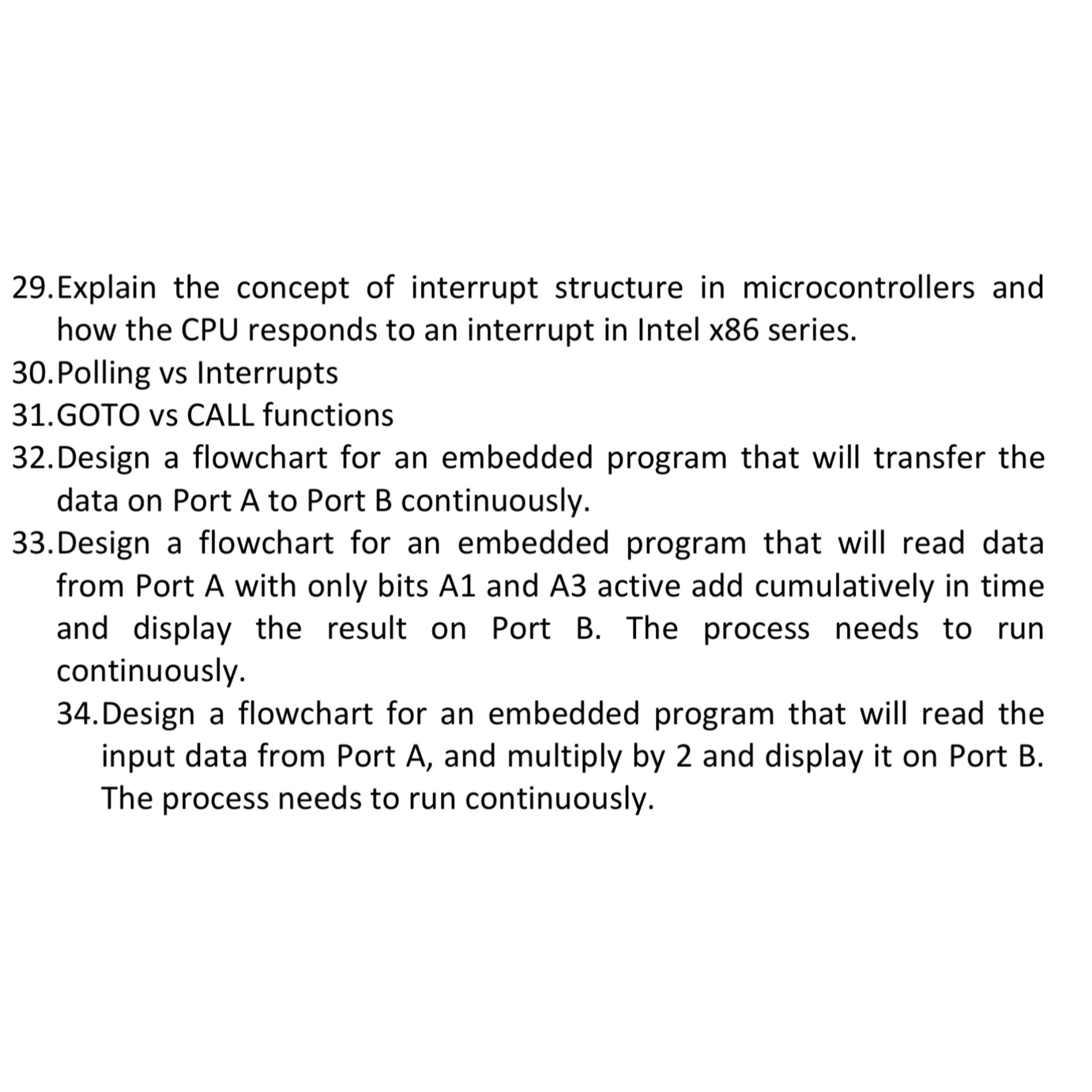 Solved Explain the concept of interrupt structure in | Chegg.com