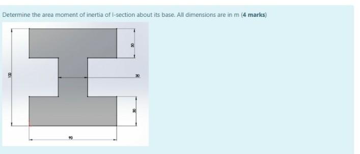 Solved Determine the area moment of inertia of l-section | Chegg.com