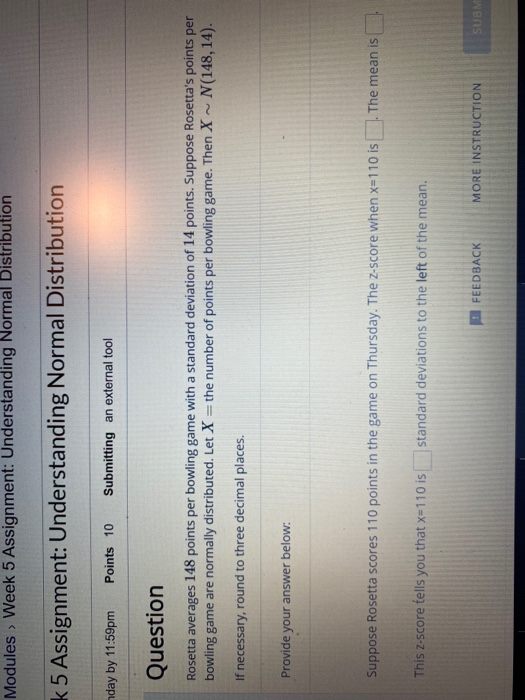 Solved Modules > Week 5 Assignment: Understanding Normal | Chegg.com