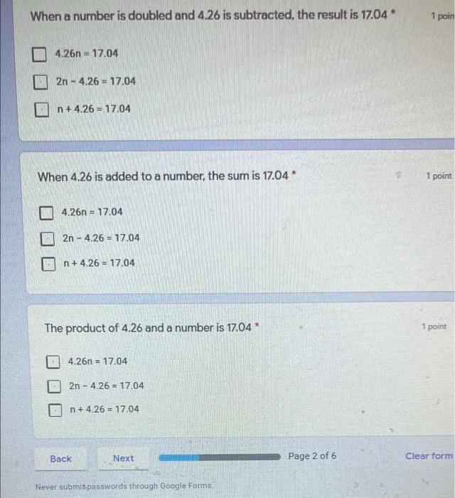 Solved When a number is doubled and 4.26 is subtracted, the | Chegg.com