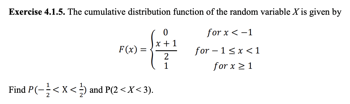 Solved The cumulative distribution function of the random | Chegg.com