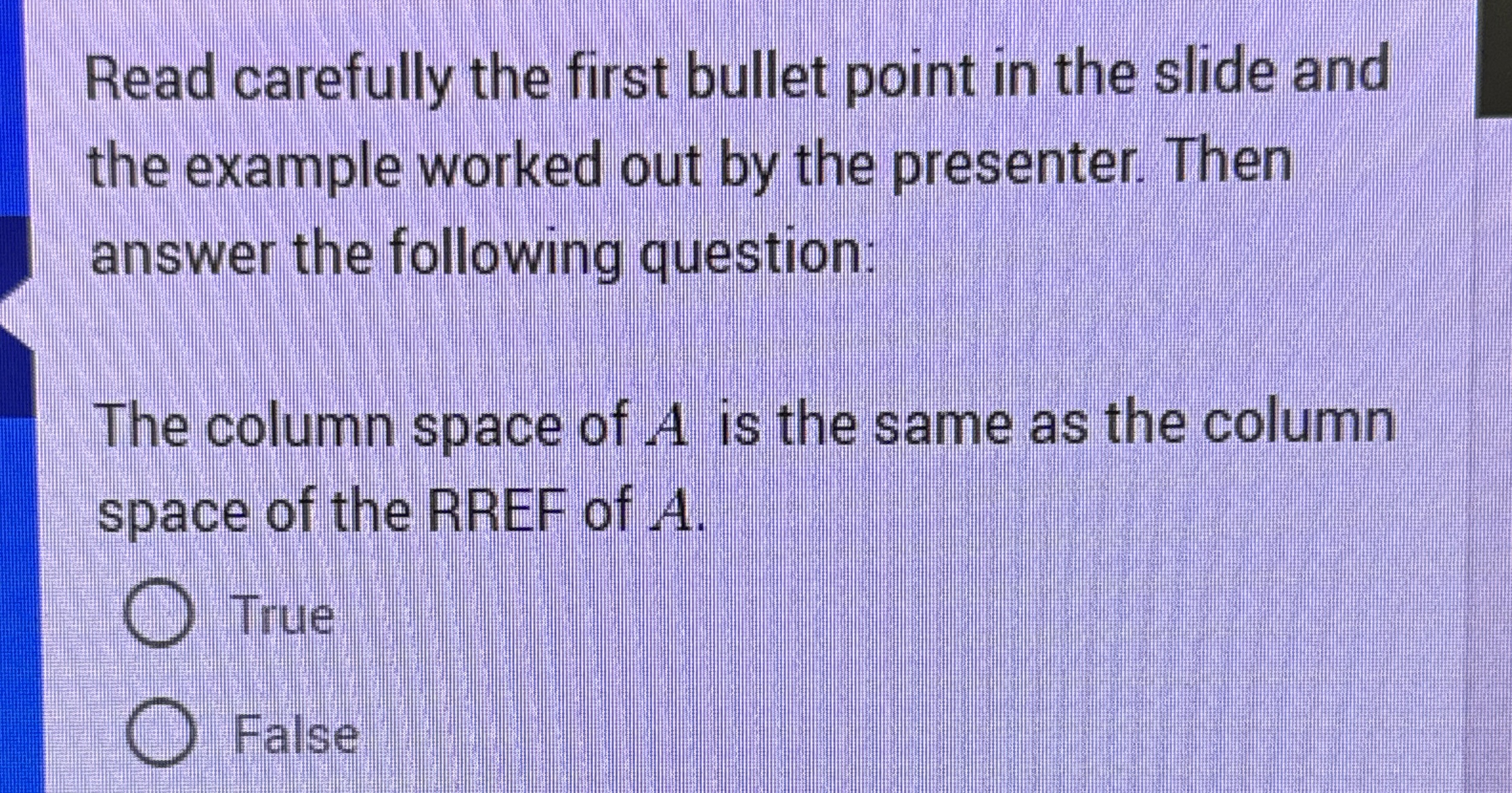 Solved Read carefully the first bullet point in the slide | Chegg.com