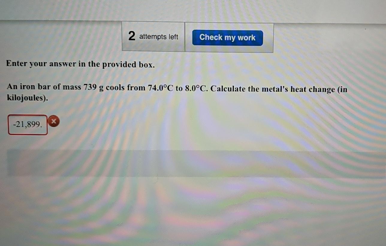 Solved 2 attempts left Check my work Enter your answer in | Chegg.com