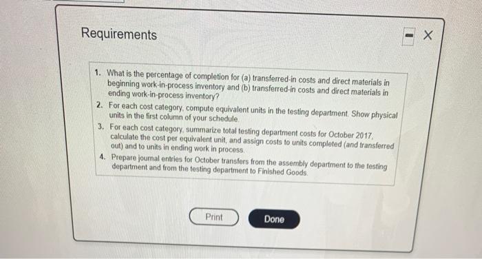 Solved Data Table х Physical Units Transferred-In Direct | Chegg.com