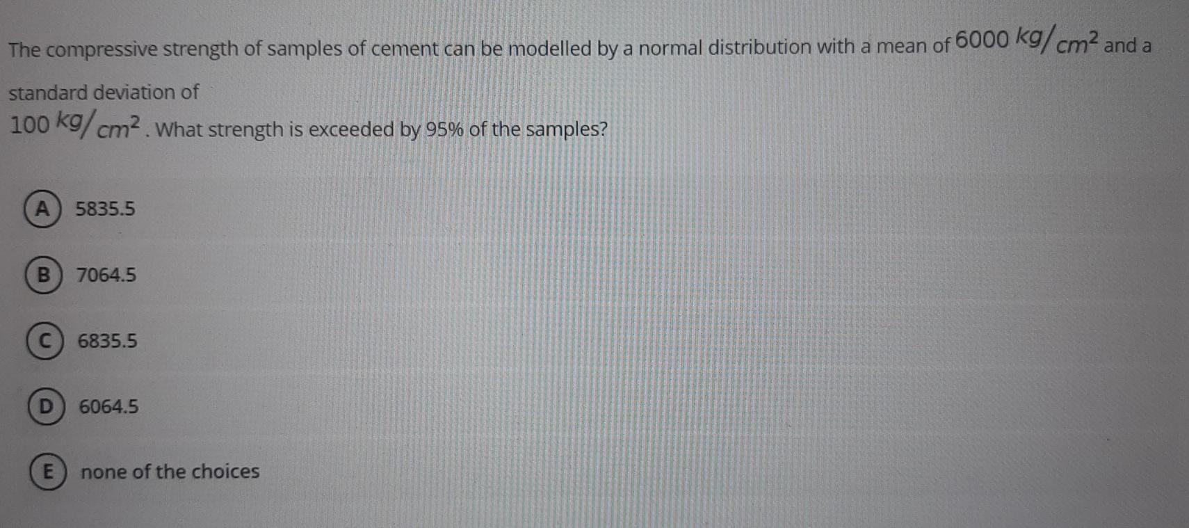 Solved 6000 kg/cm2 and a The compressive strength of samples | Chegg.com