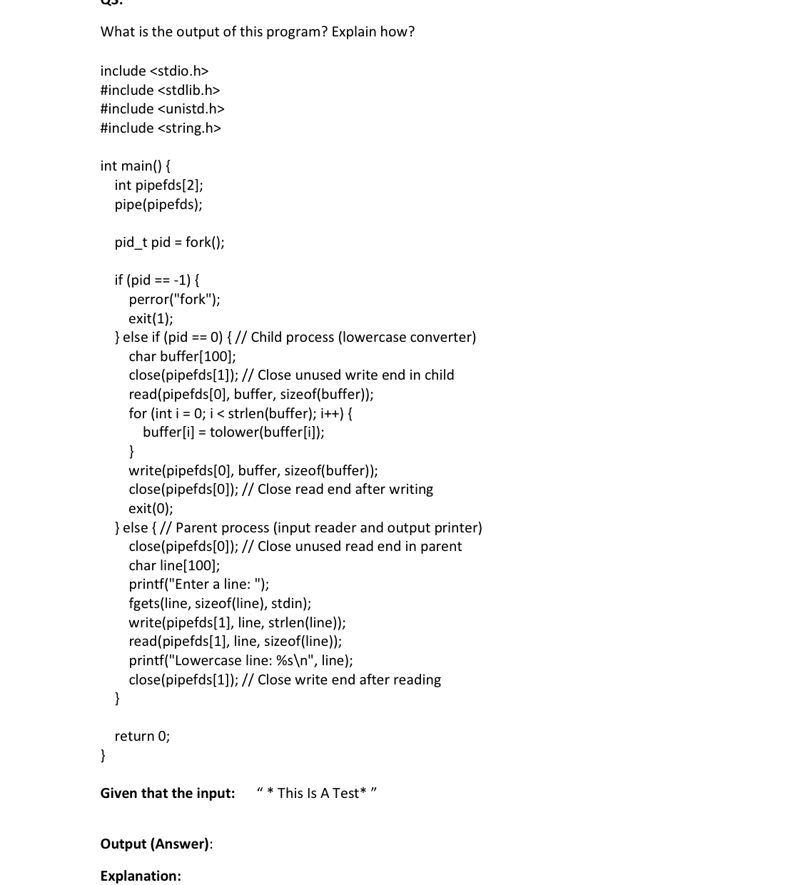 Solved What is the output of this program? Explain how?Given | Chegg.com