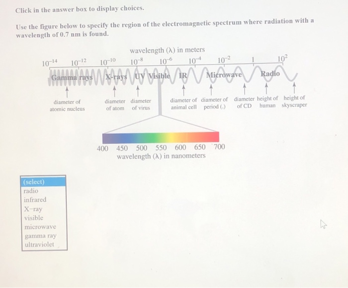 Solved Click in the answer box to display choices. Use the | Chegg.com