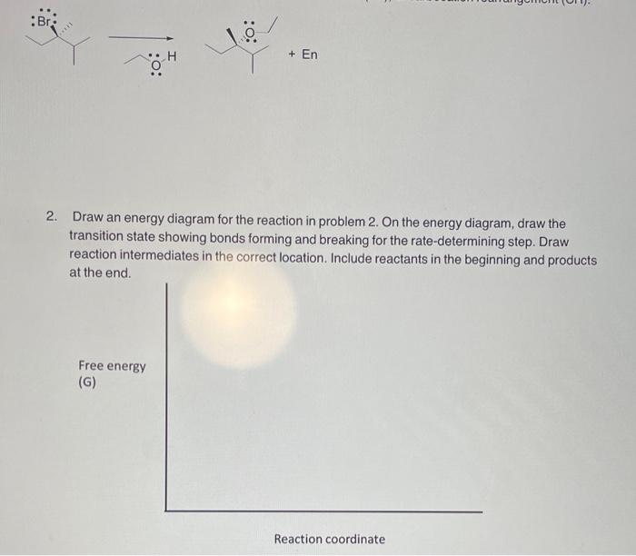 [Solved]: 2. Draw an energy diagram for the reaction in pro