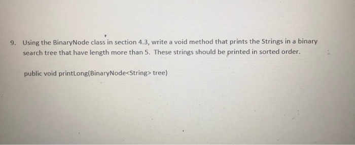 Solved 9 Using The Binarynode Class In Section 43 Write A 4289