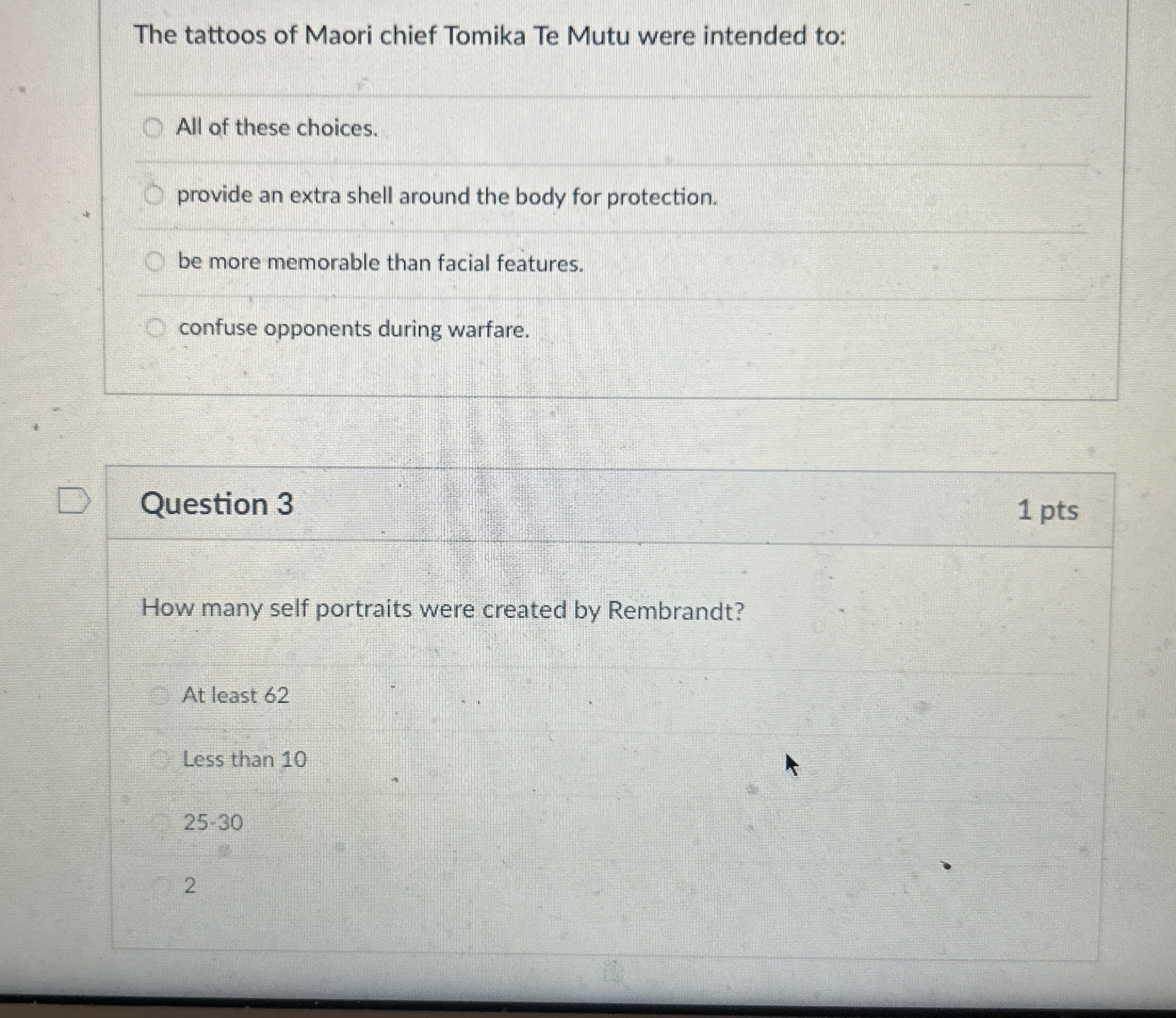 Solved The tattoos of Maori chief Tomika Te Mutu were | Chegg.com