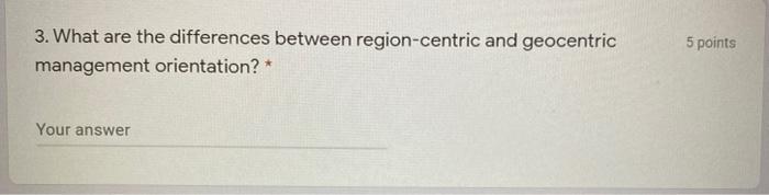 Solved 5 points 3. What are the differences between | Chegg.com