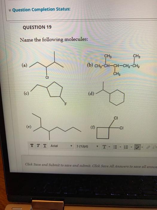 Solved Question Completion Status: QUESTION 19 Name the | Chegg.com