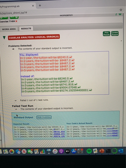 Solved PREV NEXTO Exercise 51269 X WORK AREA RESULTS Given a | Chegg.com