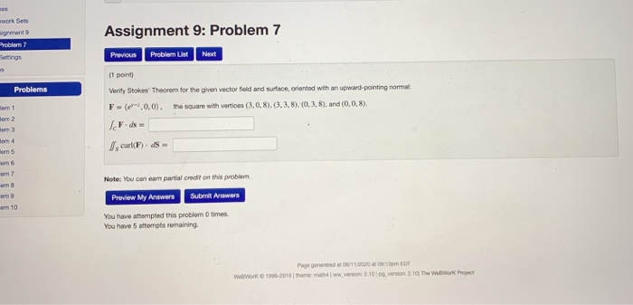 Solved work Sets signment Problem Problems Assignment 9: | Chegg.com