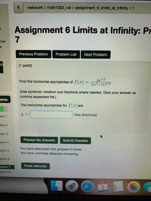 Solved webwork / math1003_cel / | Chegg.com