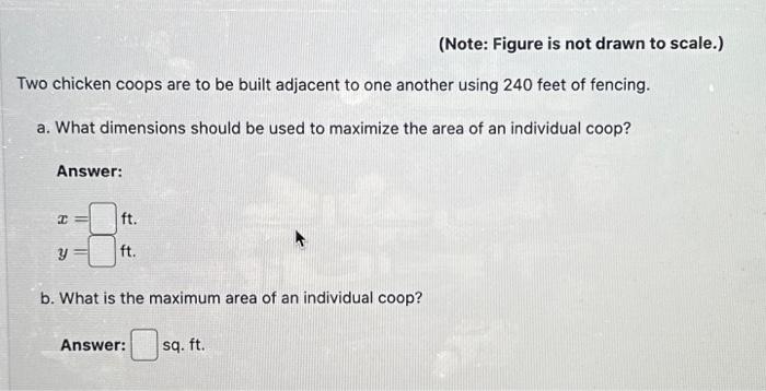 Solved (Note: Figure is not drawn to scale.) Two chicken | Chegg.com