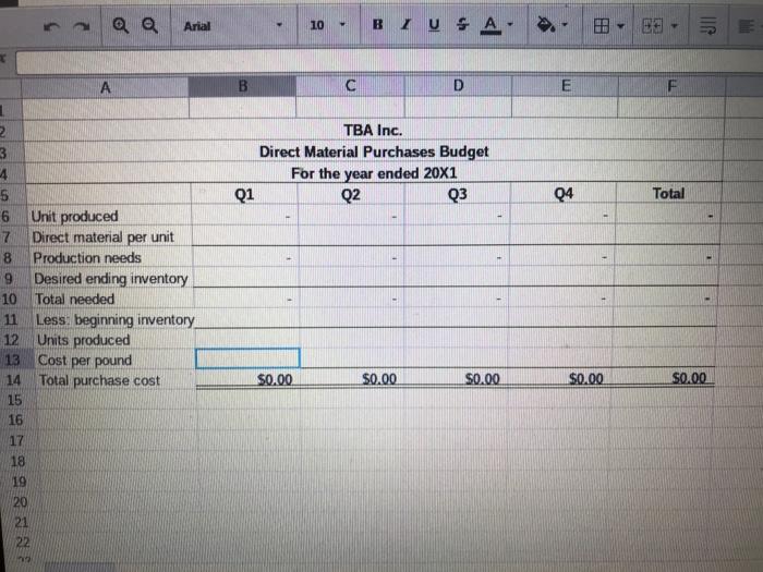 Solved Page 1 of 3 2 TBA, Inc., manufactures and sells | Chegg.com
