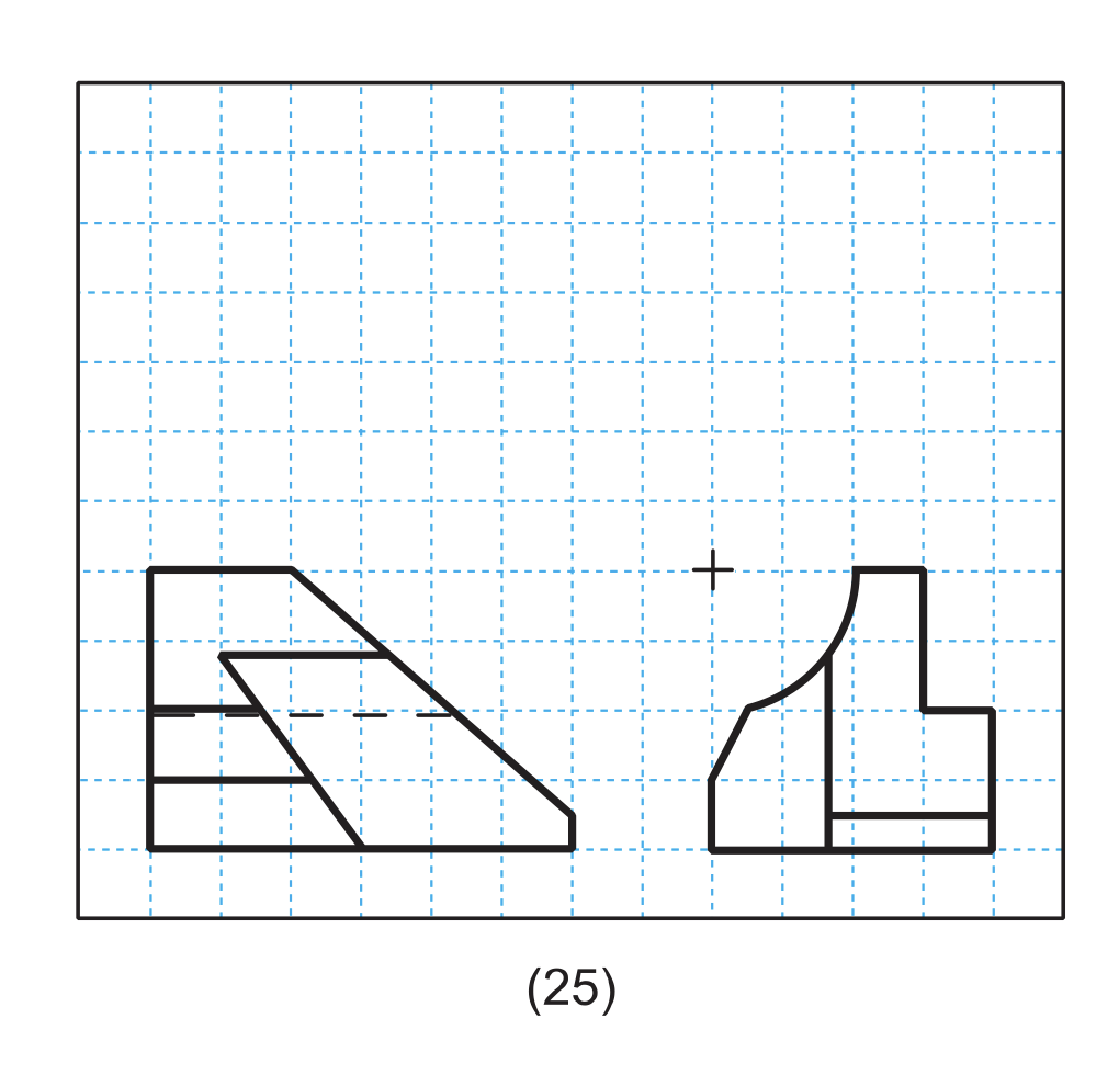Solved Complete the top view and the isometric view given | Chegg.com