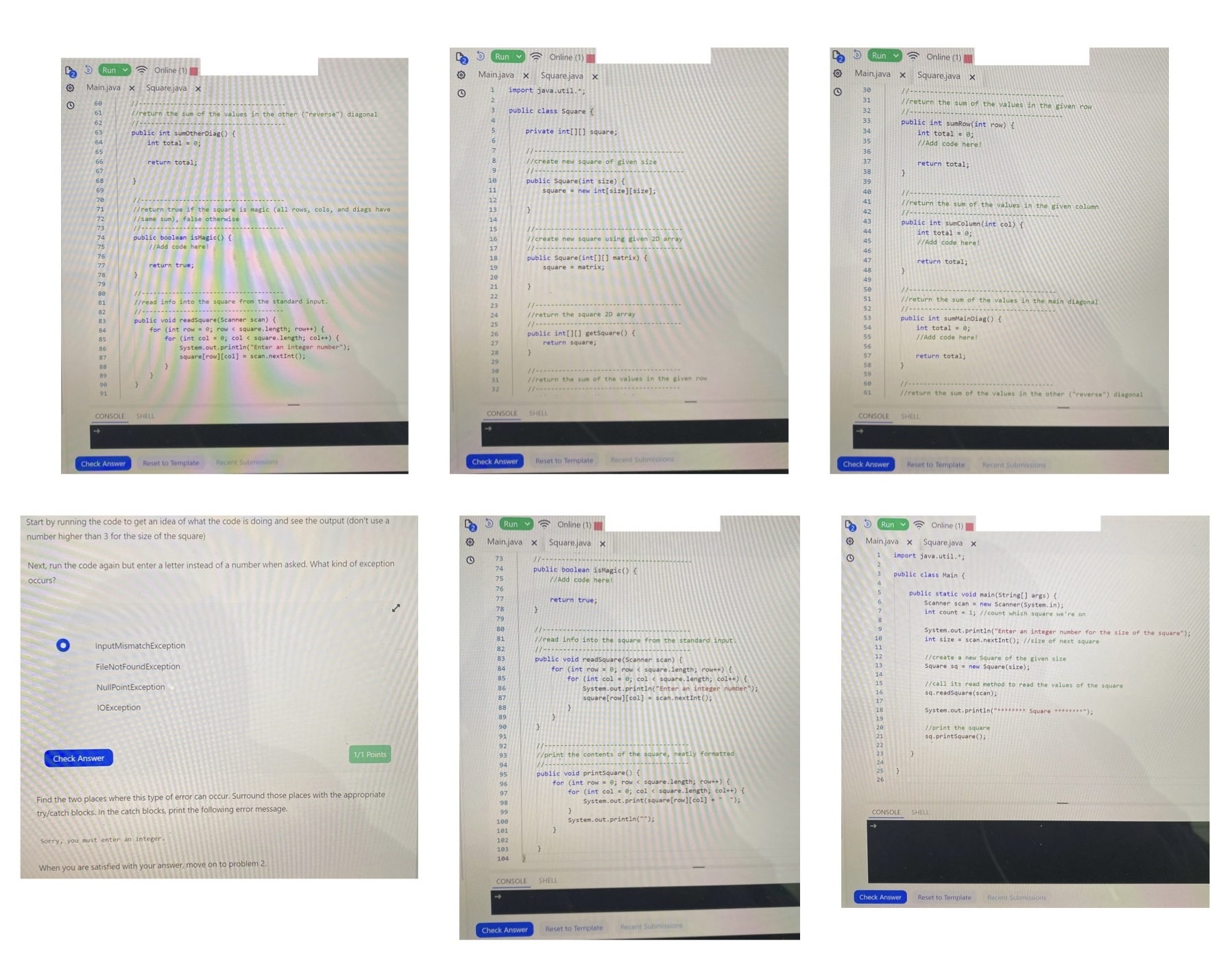 Solved I will upvote if the code is correct, solves | Chegg.com