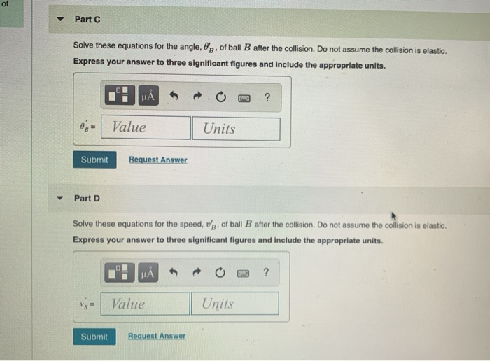 Solved Billiard ball A of mass mA = 0.120 kg moving with | Chegg.com