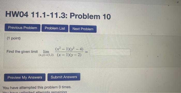 Solved Find the given limit | Chegg.com
