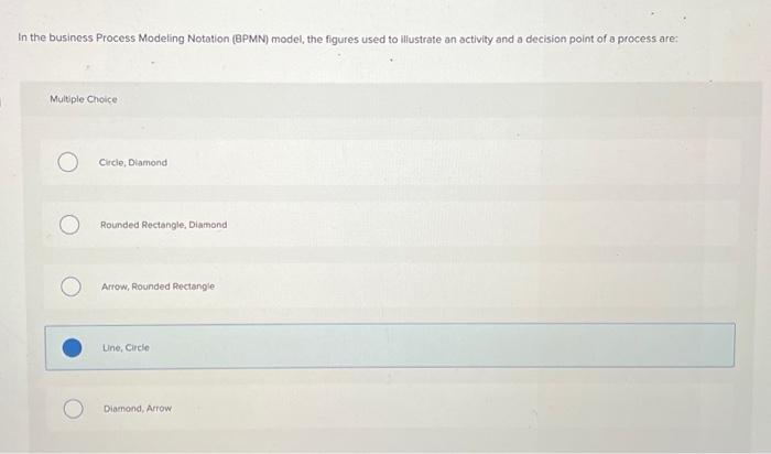 Solved In the business Process Modeling Notation (BPMN) | Chegg.com