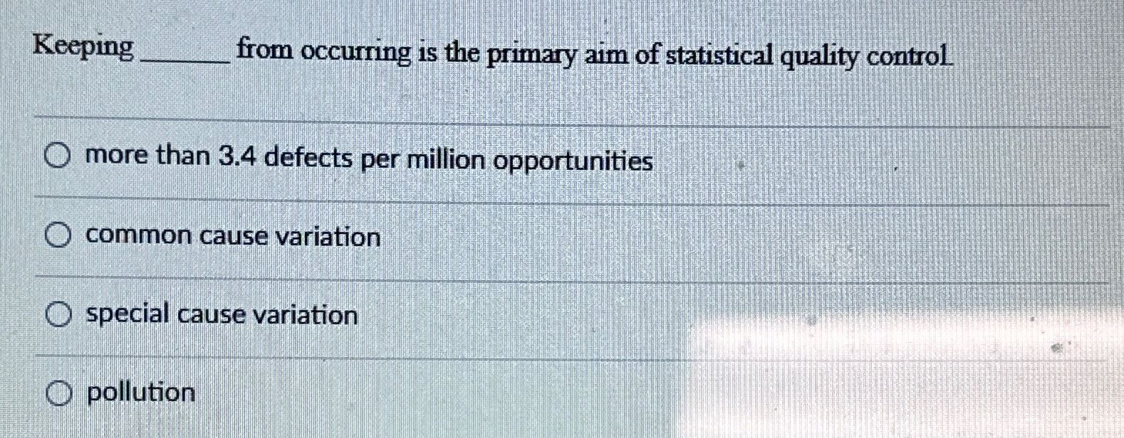 Solved Keeping ﻿from occurring is the primary aim of | Chegg.com