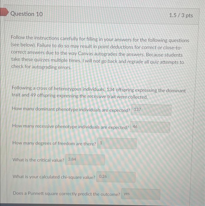 Solved Question 10 1.5/3 pts Follow the instructions | Chegg.com