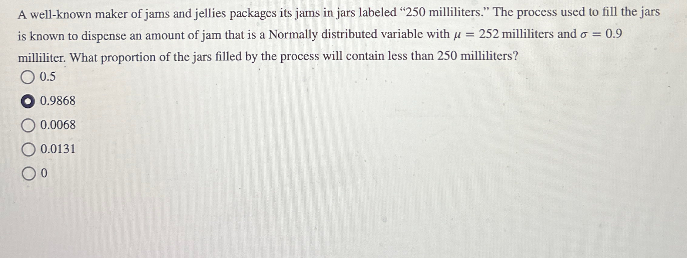 Solved A well-known maker of jams and jellies packages its | Chegg.com