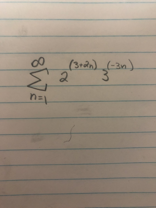 Solved (3+an) (-3n). n= | Chegg.com