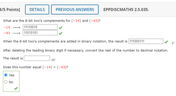 Solved 4/5 Points) DETAILS PREVIOUS ANSWERS EPPDISCMATH5 | Chegg.com
