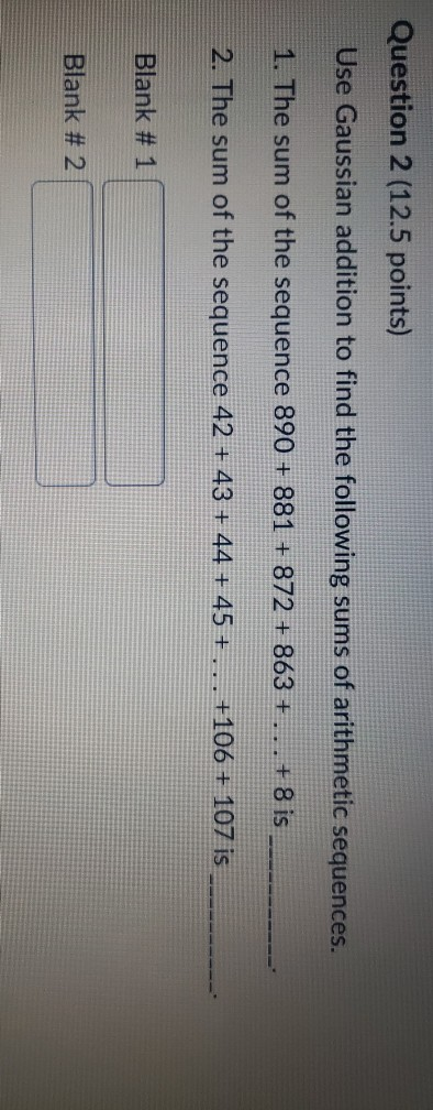 Solved Question 2 (12.5 points) Use Gaussian addition to | Chegg.com