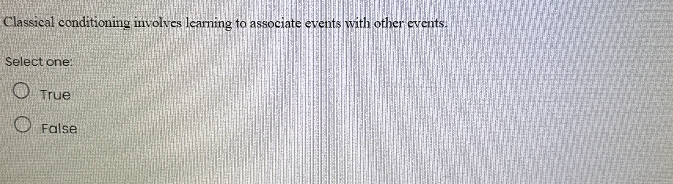 Solved Classical conditioning involves learning to associate | Chegg.com