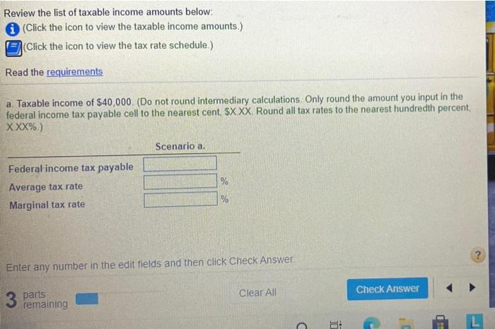Solved Review the list of taxable income amounts below: | Chegg.com