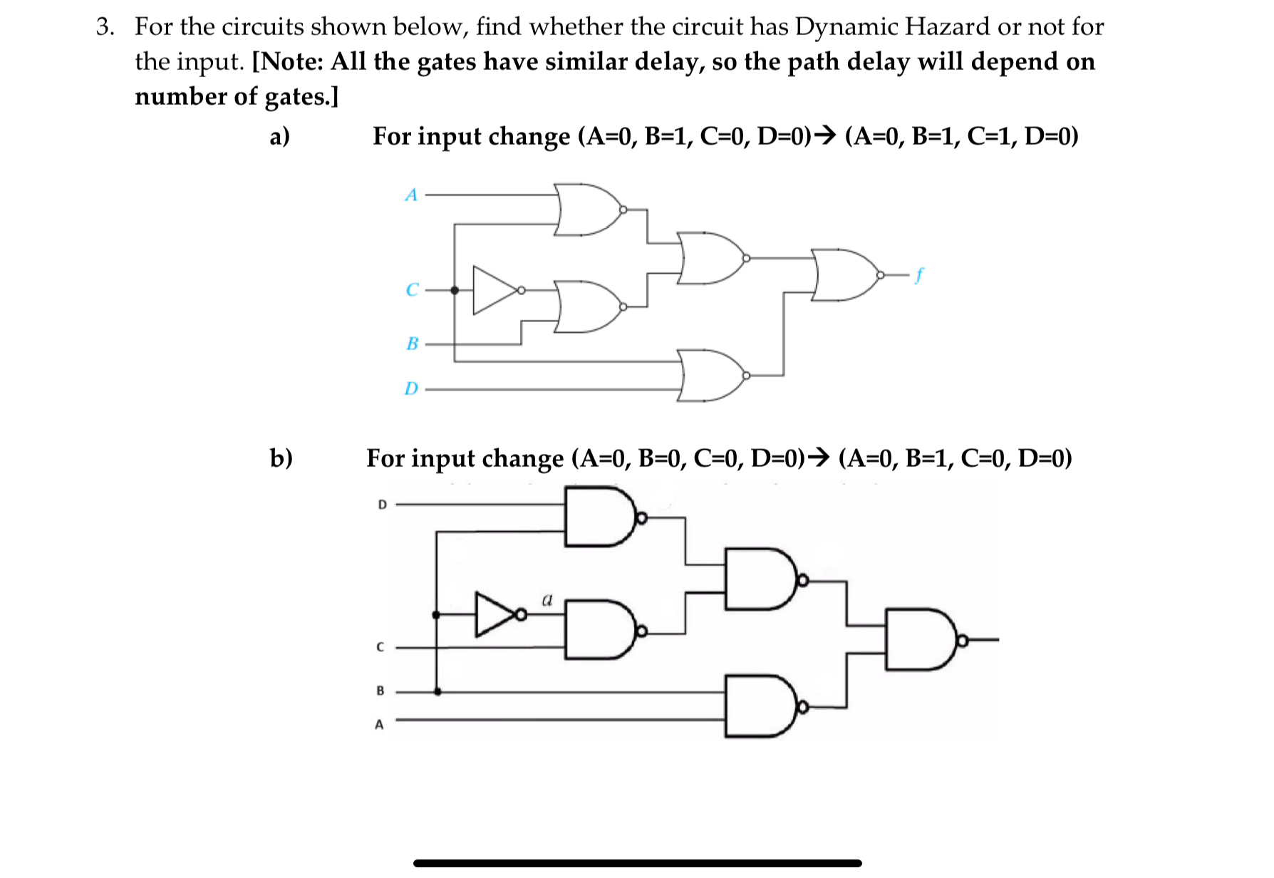 Solved For the circuits shown below, find whether the | Chegg.com