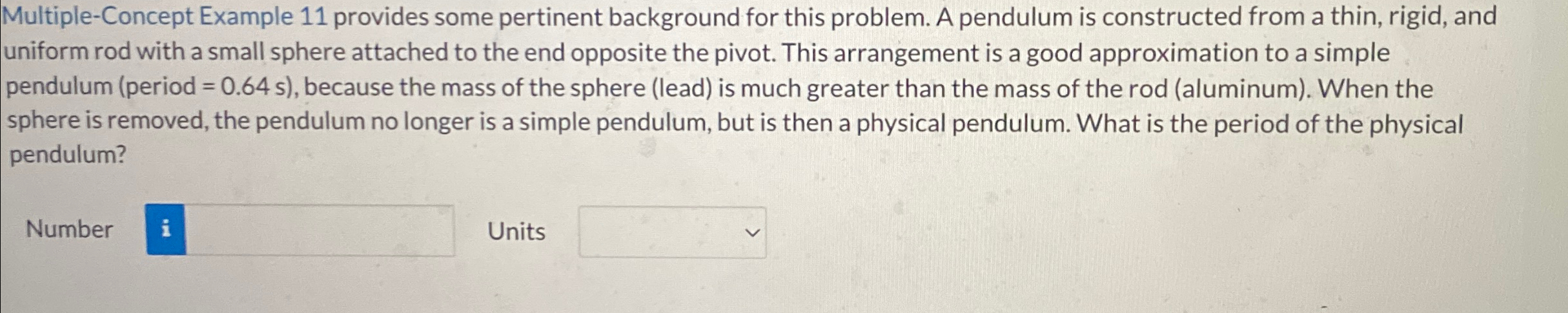 Solved Multiple-Concept Example 11 ﻿provides some pertinent | Chegg.com