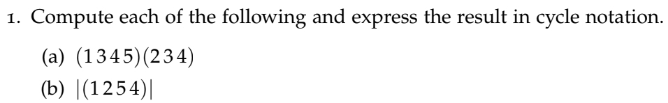 Solved Compute each of the following and express the result | Chegg.com