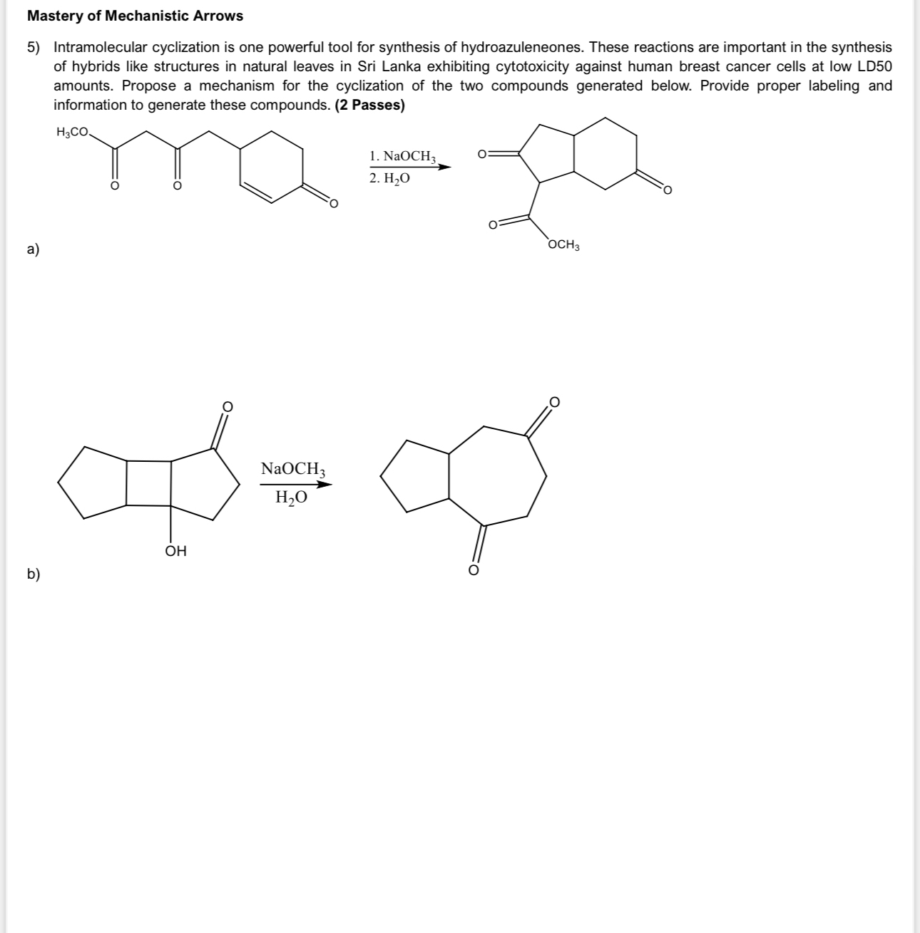 Solved Mastery of Mechanistic ArrowsIntramolecular | Chegg.com