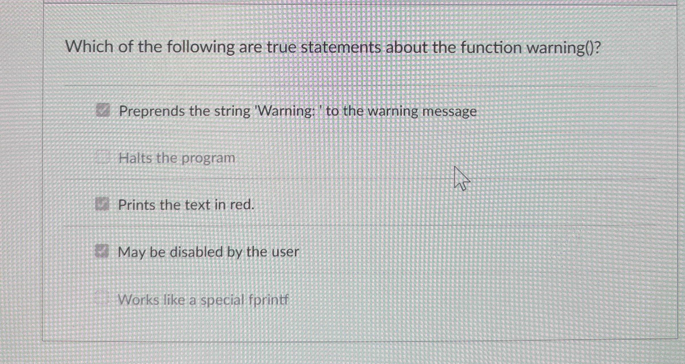 Solved Which of the following are true statements about the | Chegg.com