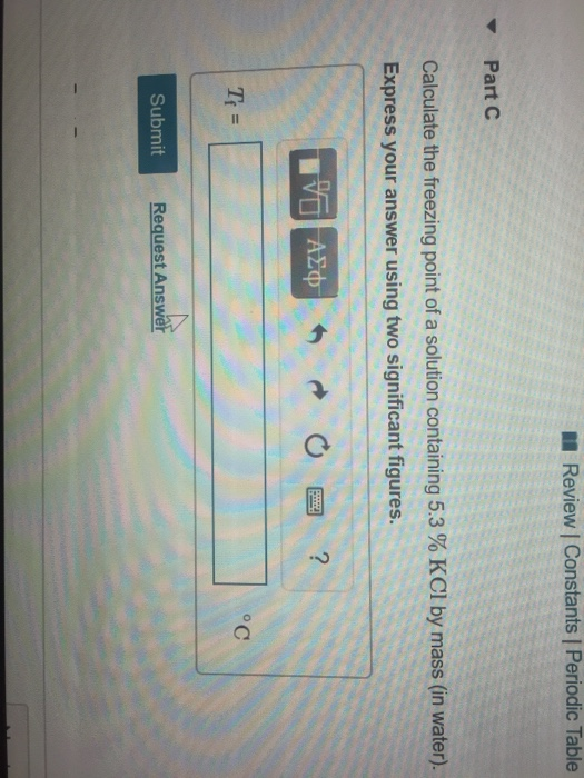 Solved Calculate the freezing point and boiling point in | Chegg.com