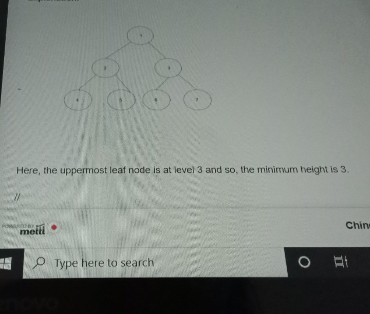 Solved metti Section 3 4 Hands on Question Minimum Height If | Chegg.com