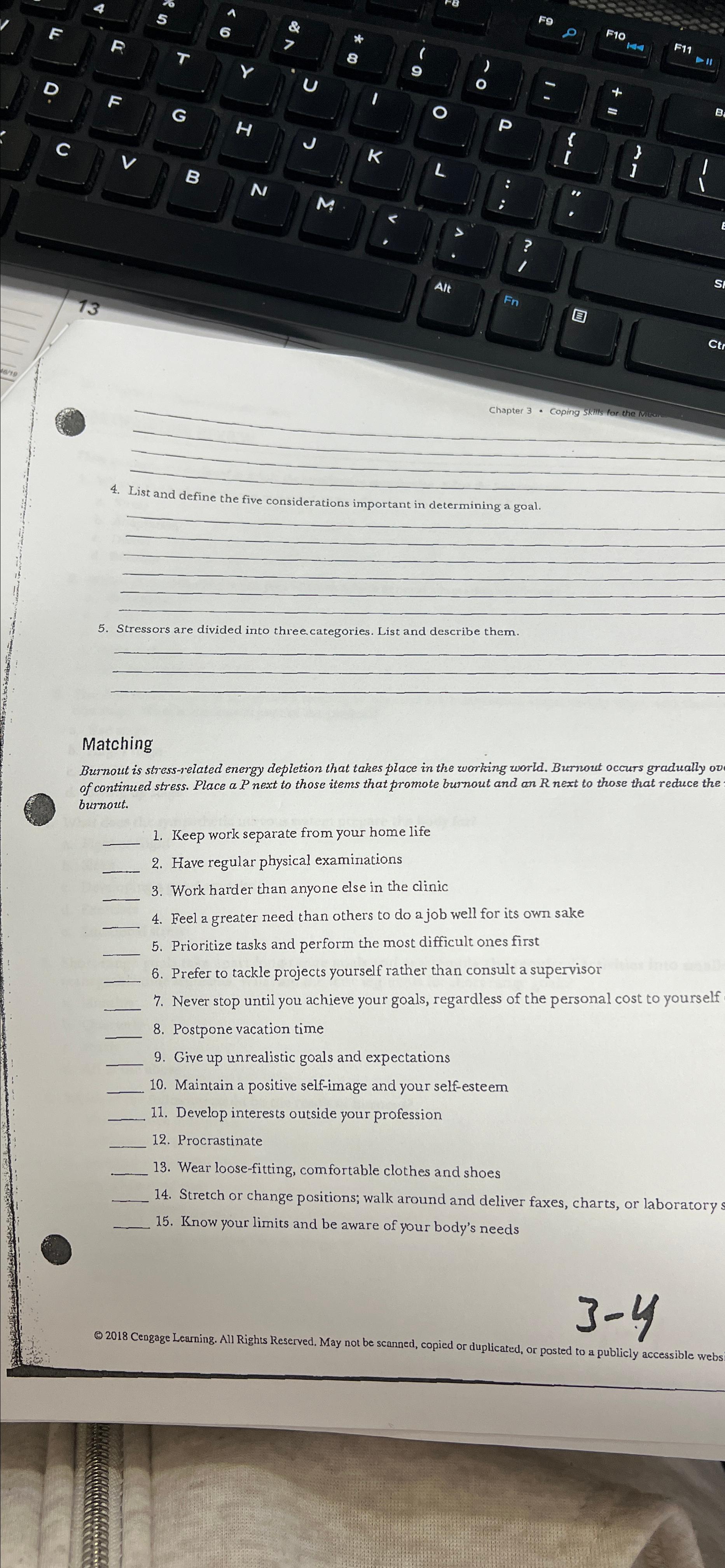 Solved List and define the five considerations important in | Chegg.com