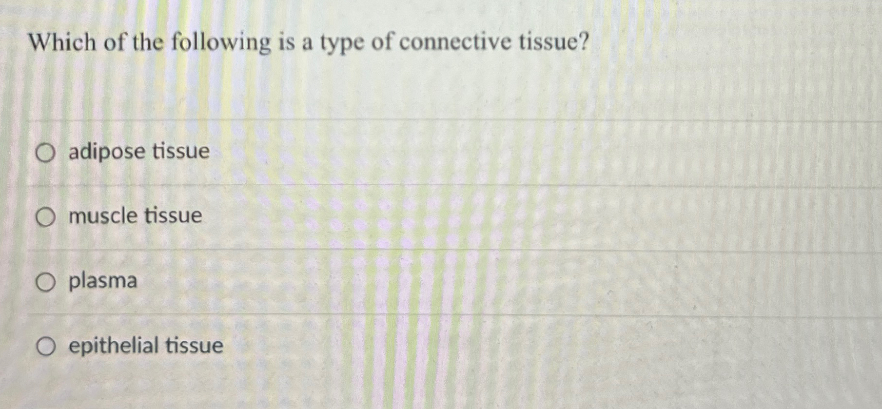 Solved Which of the following is a type of connective | Chegg.com