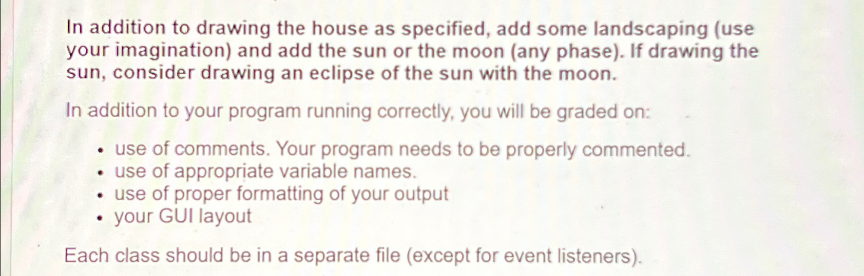 Solved VideoNote2. ﻿House Applethe HougeWrite an applet that | Chegg.com